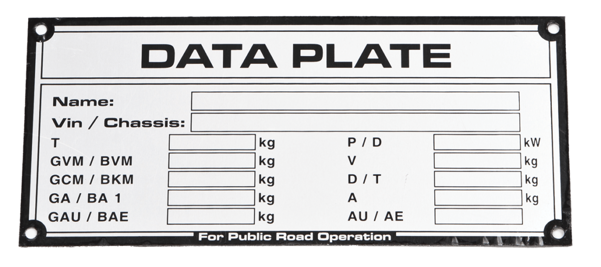 You need to know this about your trailer’s data plate | Burquip ...
