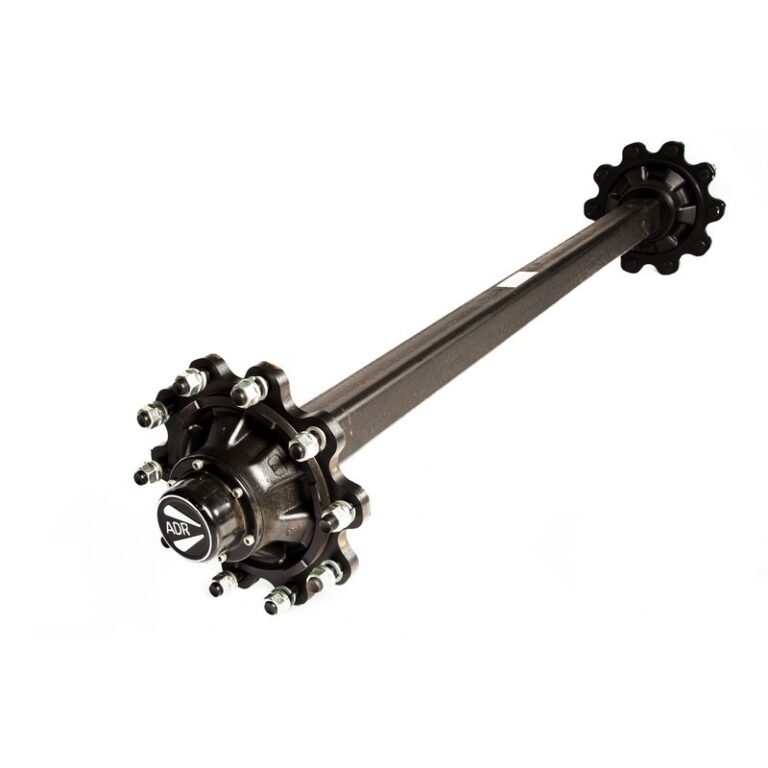 Unbraked Full Beam Axle 90mm SQ 10000KG - Burquip | Trailer Components ...