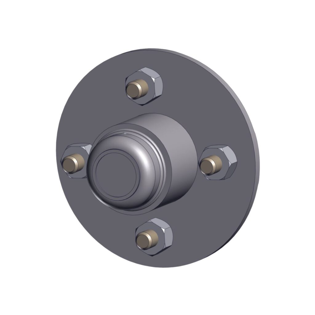 Complete Hub 750kg Mini - Burquip | Trailer Components & Parts