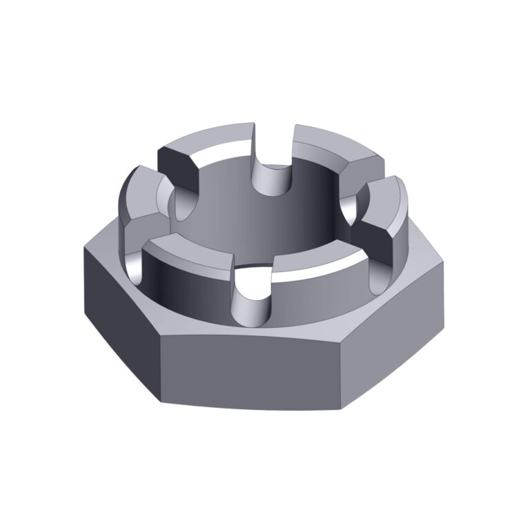 M27 Castle Nut | Burquip | Trailer Components & Parts