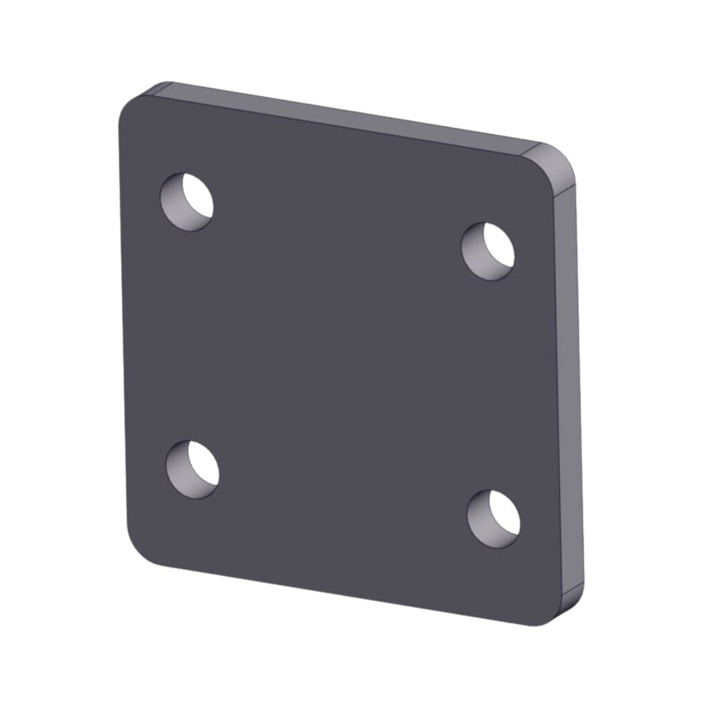 4 Hole Drop Plate | Burquip | Trailer Components & Parts
